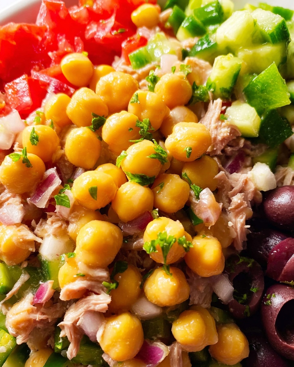 Chickpea Tuna Salad: Fresh & Healthy Meal in Minutes
