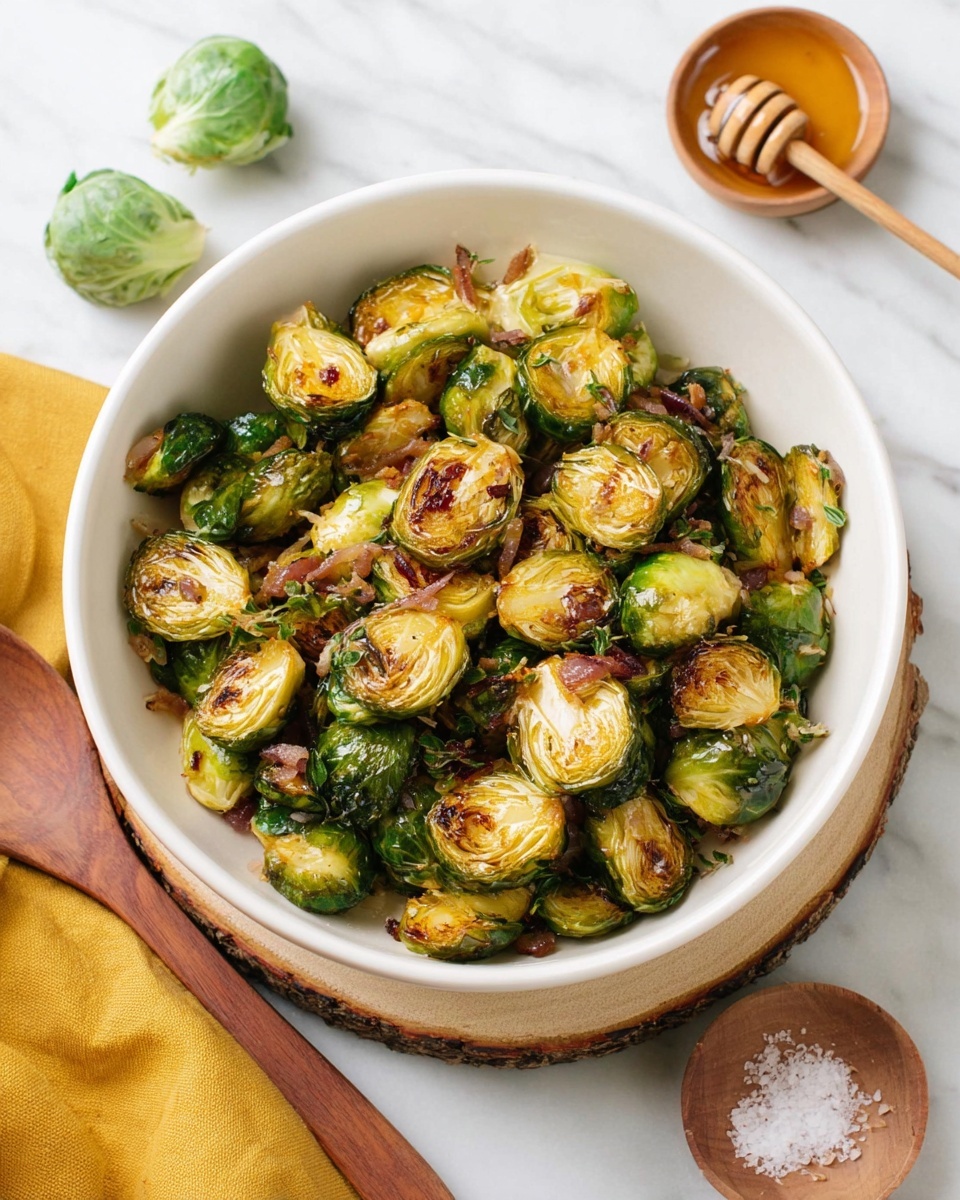 Honey Dijon Glazed Brussels Sprouts - Irresistible & Easy Side Dish