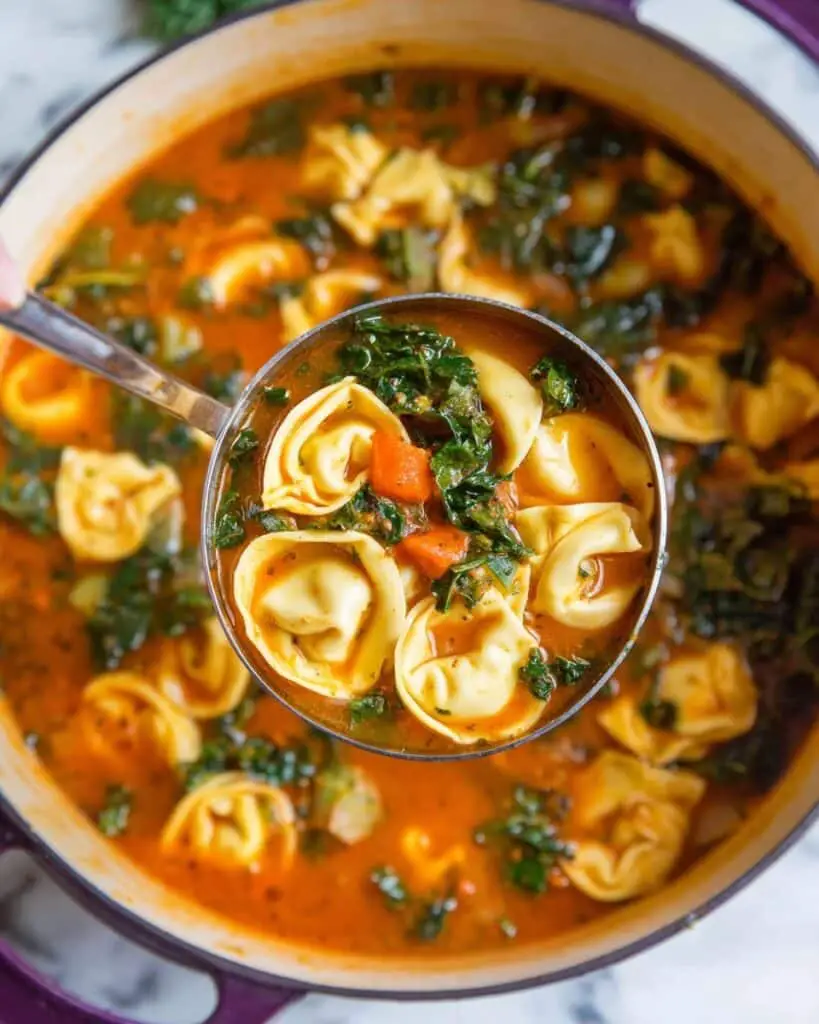 Cozy White Bean and Vegetable Tortellini Soup - Hearty & Comforting
