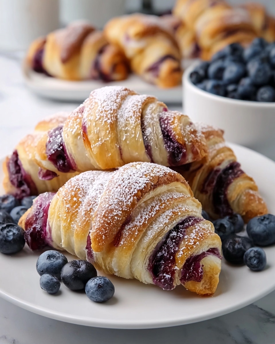 Blueberry Cream Cheese Puff Pastry Crescents – Irresistible Breakfast ...