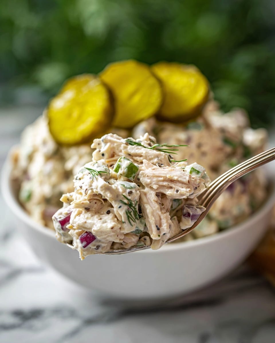 Savory Dill Pickle Chicken Salad: Quick & Flavorful Delight