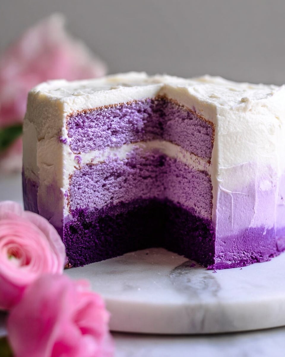 Ube Cake with Macapuno and Coconut Cream – Filipino Delight