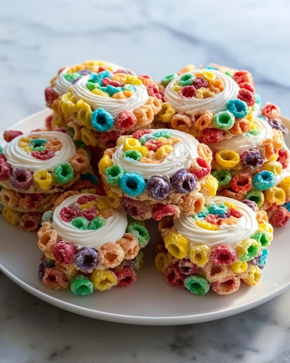 Froot Loops Marshmallow Pinwheels: Fun, Colorful Cereal Treats