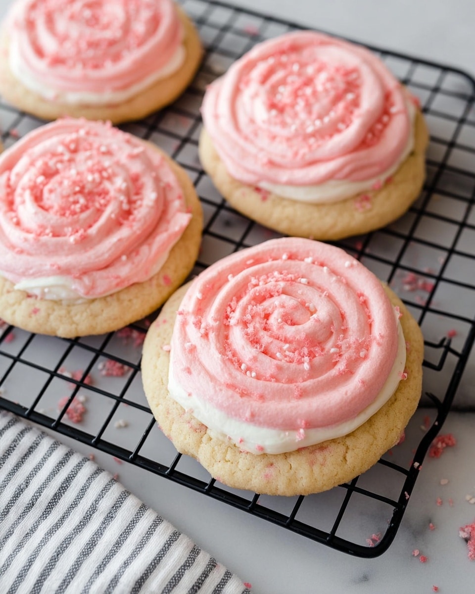 Pink Velvet Crumbl Cookie with Cream Cheese Frosting | Delicious & Festive