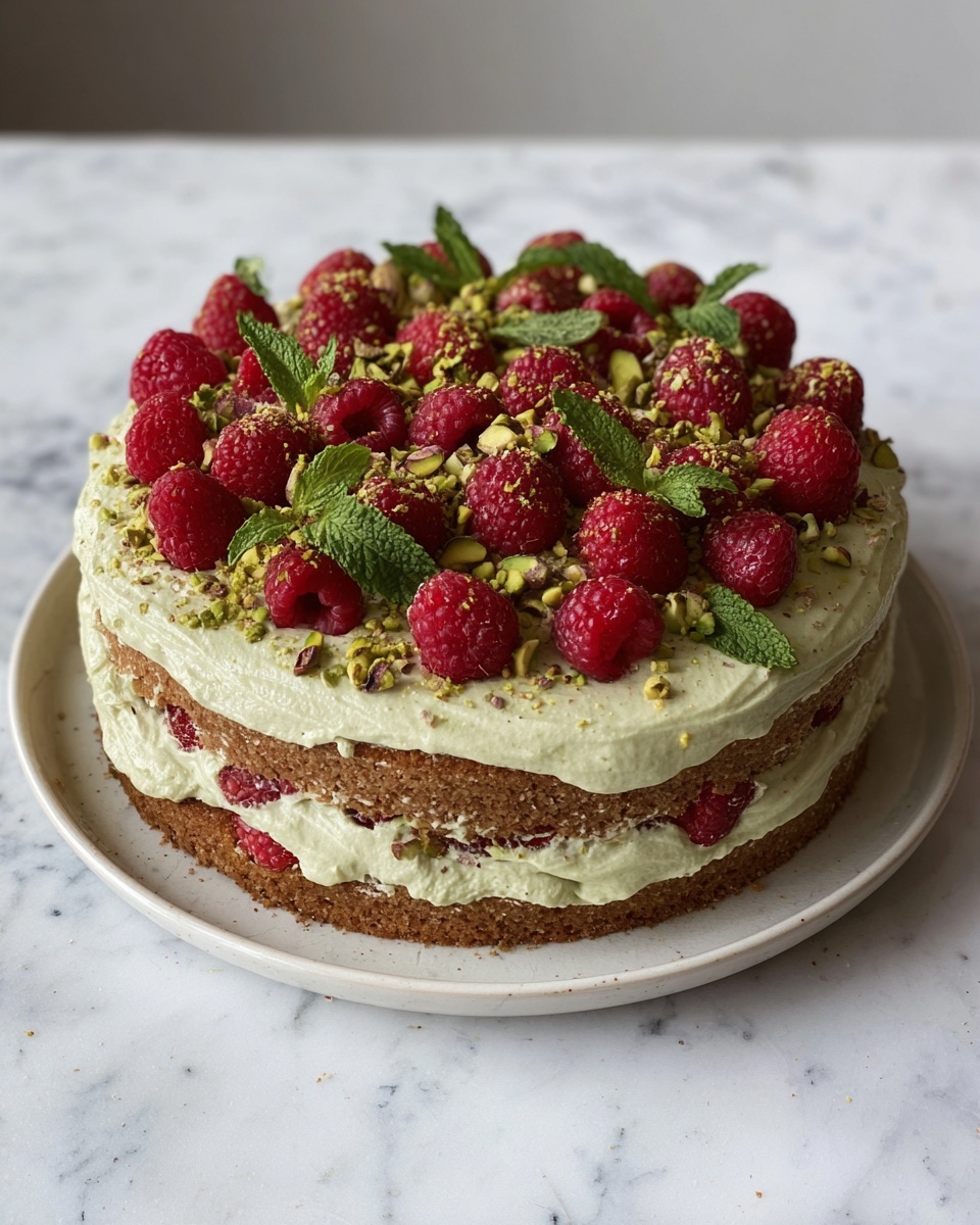 Pistachio Raspberry Cake: Delicious Nutty & Berry Delight