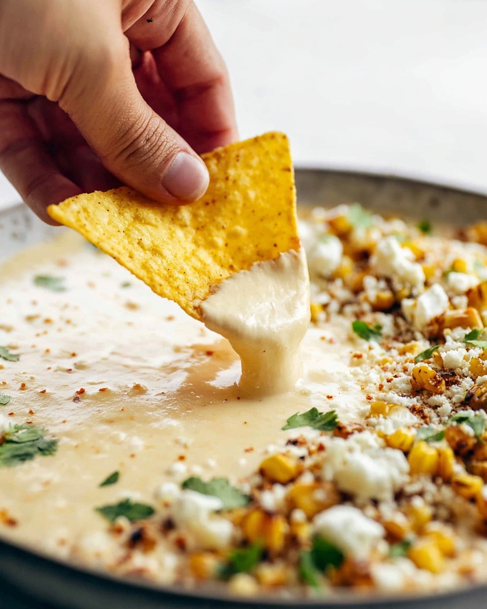 Elote Queso Dip with Roasted Corn and Cilantro – Delicious Fiesta ...