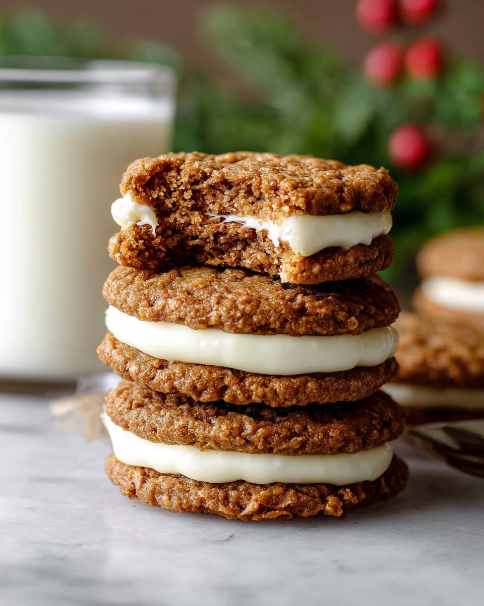 Gingerbread Oatmeal Cream Pies: Cozy Holiday Treats
