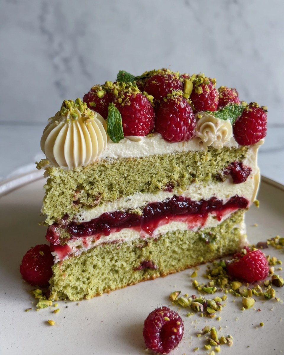 Pistachio Raspberry Cake: Delicious Nutty & Berry Delight